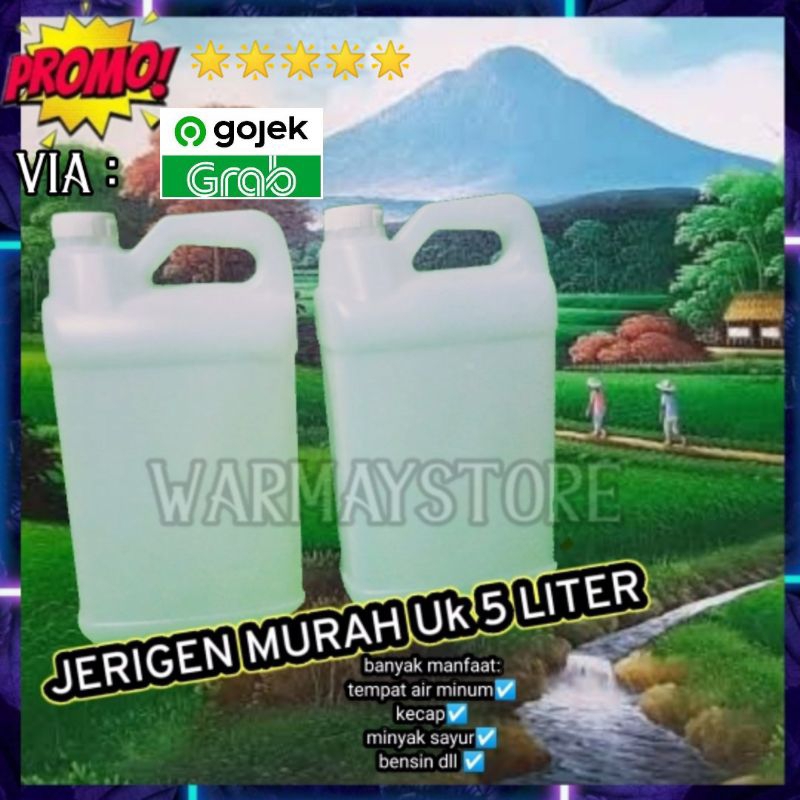 Jual JERIGEN UKURAN 5 LITER (BEKAS) Tutup luar Dalam.Produk rekomendasi ...