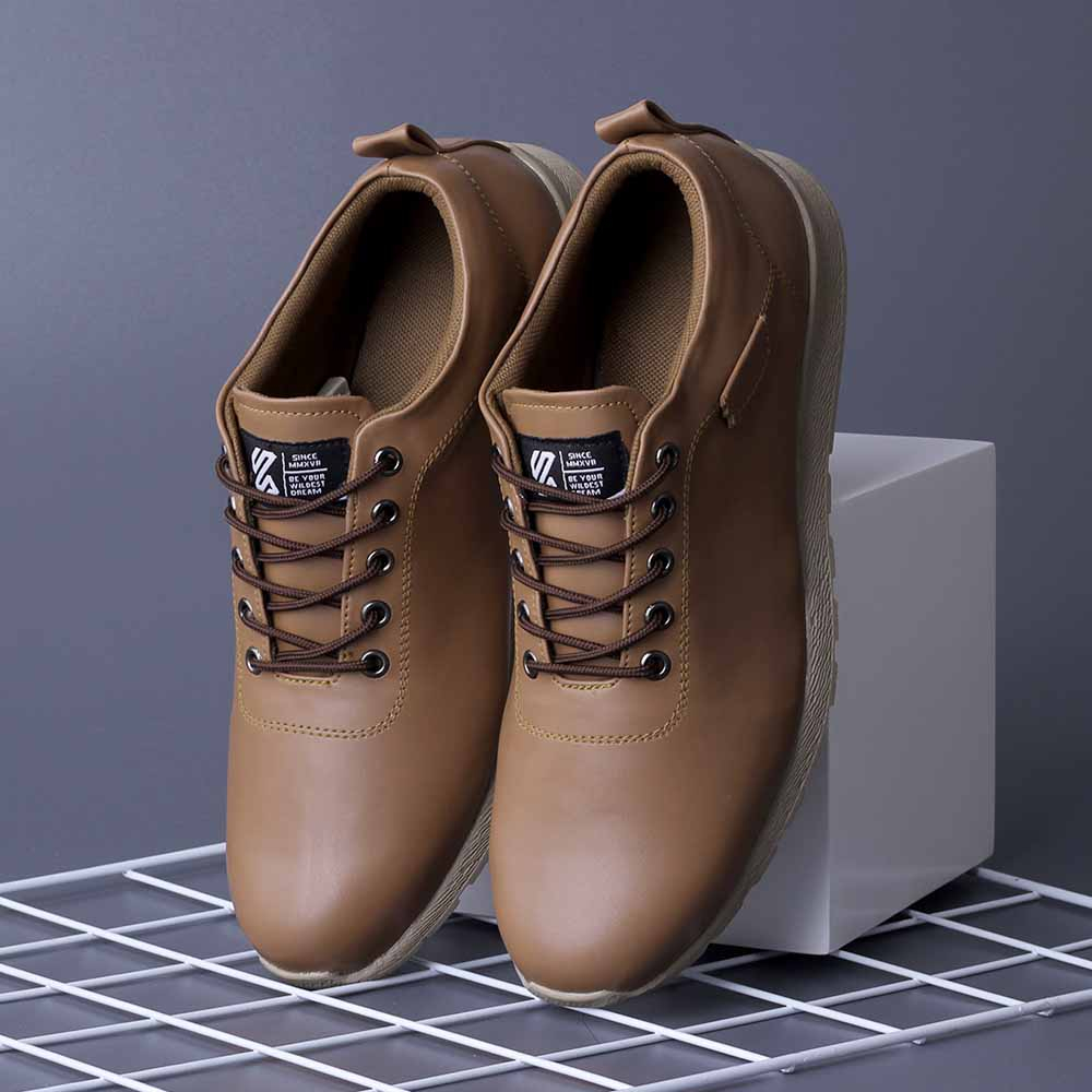 Jual MILS BLACK - Sepatu Sneakers Pria Pantofel Semi Formal Oxford Full ...