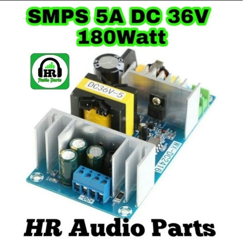 Jual Smps DC 36V 5A Switching Power Supply dc 36V 5Ampere For Amplifier ...