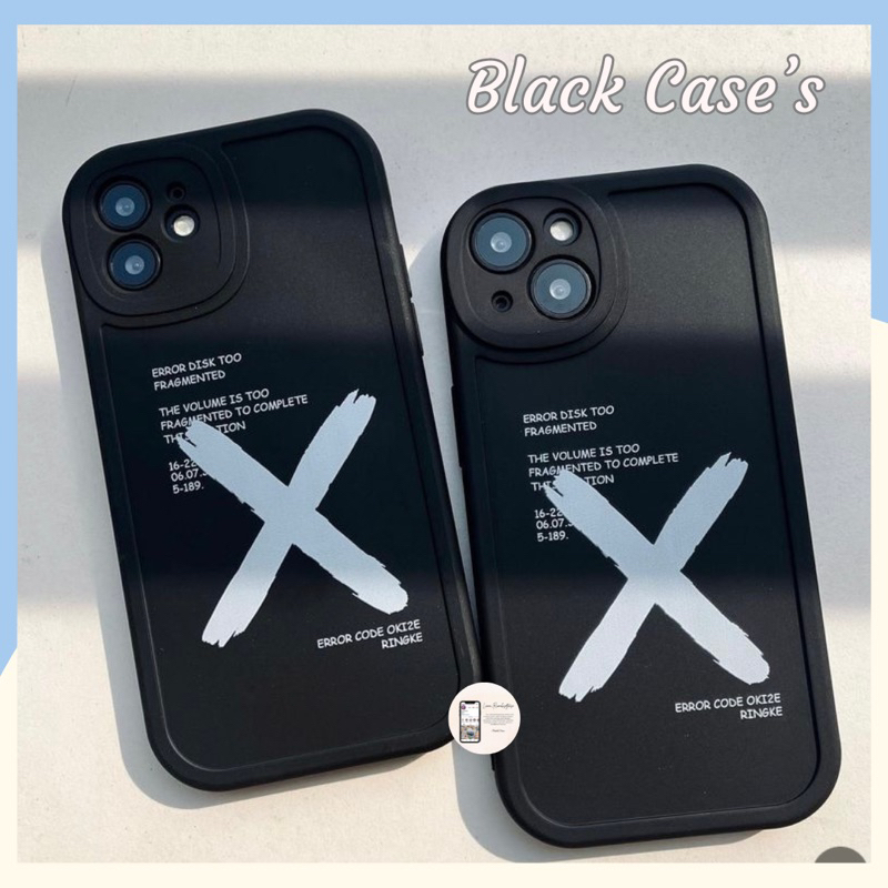 Jual CASE BLACK DOFF MOTIF COWOK CASE OVAL BUAT COWOK CASE X ERROR for ...