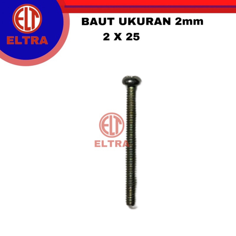 Jual Baut / mur 2mm semua ukuran / 100 pcs 1 pak pack per 100 biji mur ...