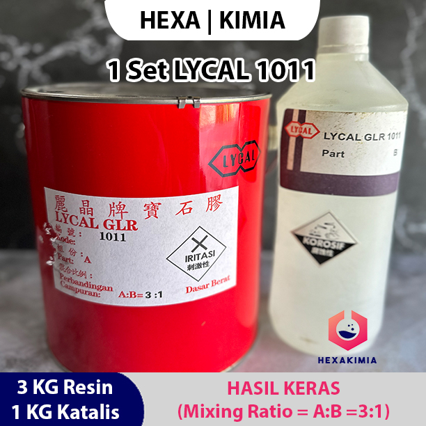 Jual Resin Bening Lycal 1011 1 Galon (3 Kg Resin & 1 Kg Hardener ...