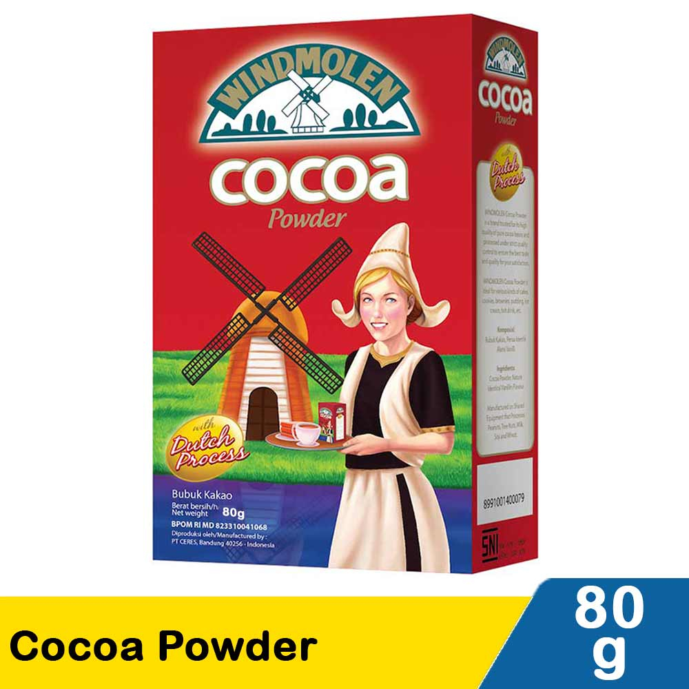 Jual Coklat Cokelat Bubuk WINDMOLEN Cocoa Powder 80gr 80 gr | Shopee ...