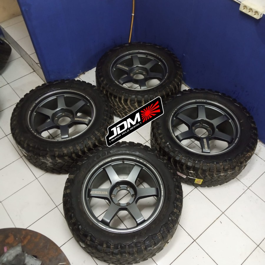 Jual Velg Mobil Ring 20 Volk Rays TE37 Baut 6 Murah + Ban 33x12,5 R20 Pcd 6x139,7 Buat FORD ...