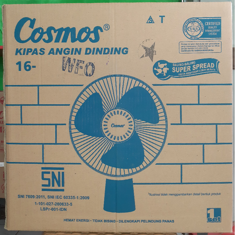 Jual Cosmos 16-WFO Kipas Angin Dinding / Wall Fan 16 Inch [GARANSI ...