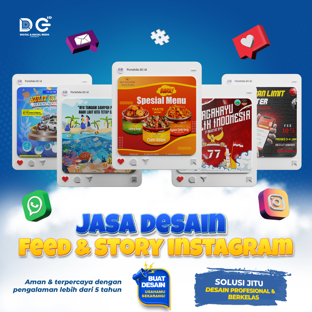 Jual Jasa Desain Instagram Kreatif: Feed & Story Menarik untuk Audiens ...