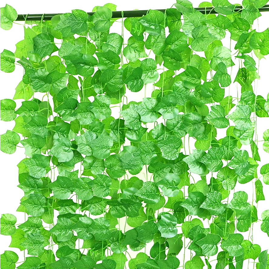 Jual Daun Rambat Jalar Anggur Artificial Plastik 200cm Hiasan Dekorasi ...