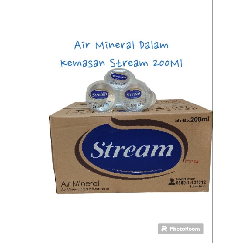 Jual Air Mineral Stream 200ml Gelas | Shopee Indonesia
