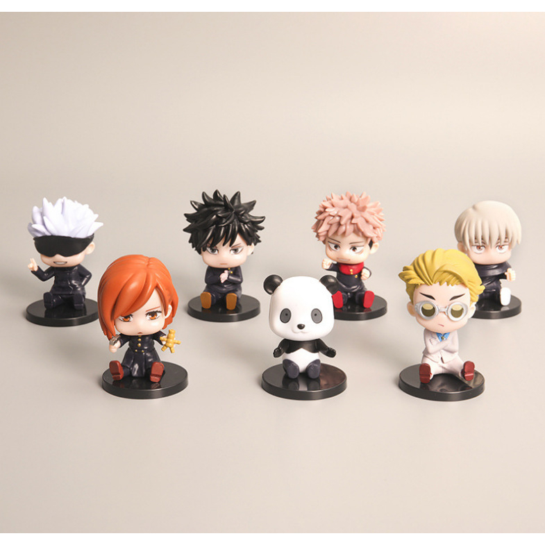 Jual ACTION FIGURE JUJUTSU KAISEN GOJO SATORU ITADORI YUJI SUKUNA PANDA ...