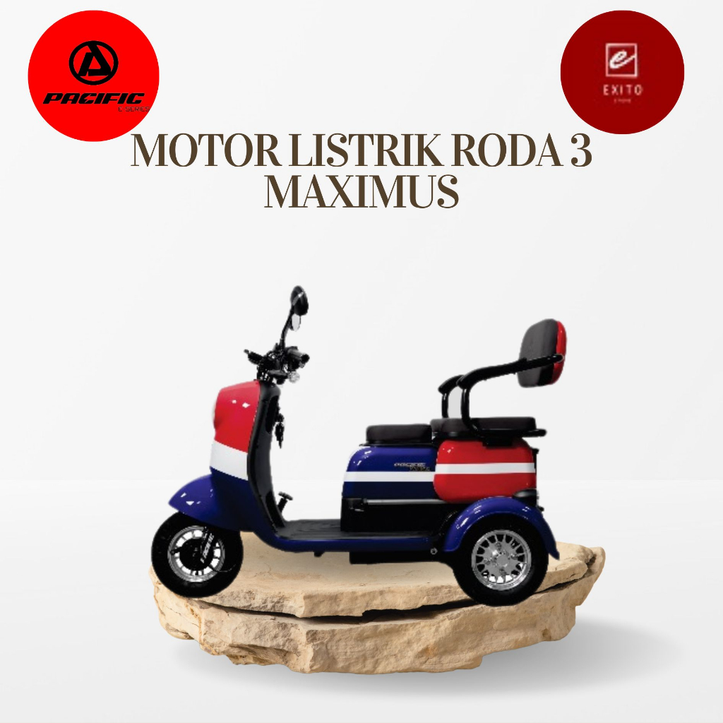 Jual SEPEDA MOTOR LISTRIK RODA TIGA PACIFIC MAXIMUS Garansi Resmi ...