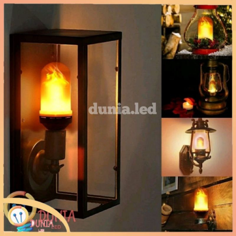 Jual Lampu Api / Lampu Obor Api / Lampu LED Bohlam Api 9 Watt | Shopee ...