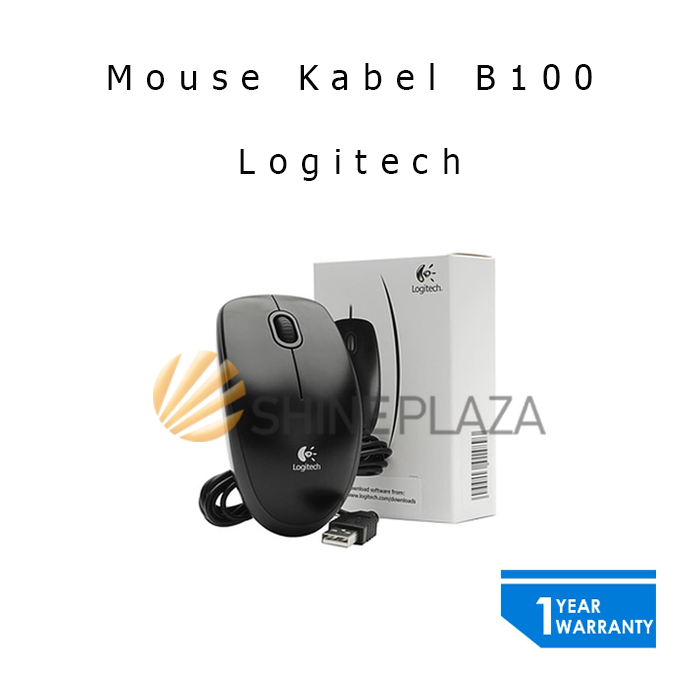 Jual Mouse Logitech Kabel USB Cable Wired B100 Original | Shopee Indonesia