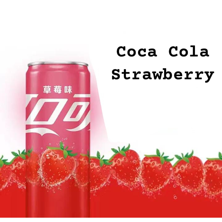 Jual COCA-COLA STRAWBERRY Flavored Soft Drink Soda 330 ml | Shopee ...