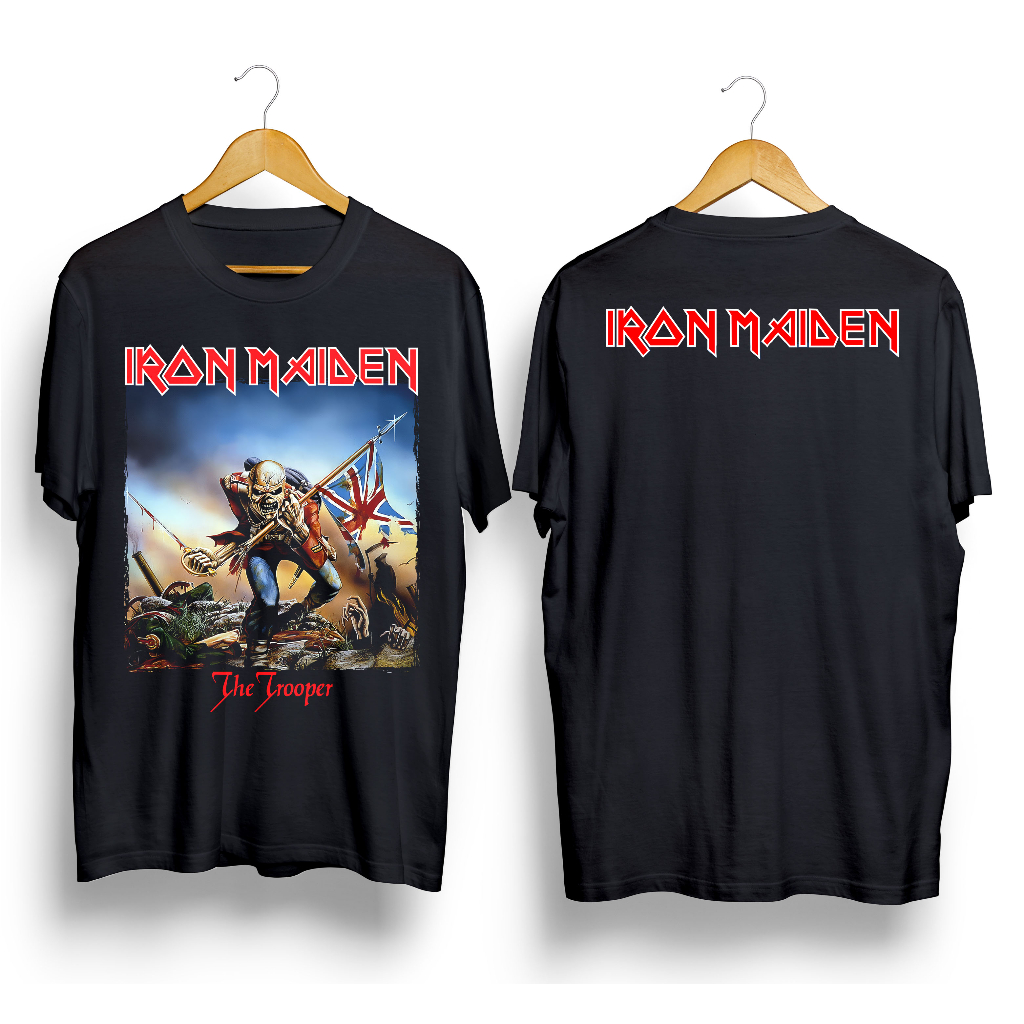 Jual Kaos Band IRON MAIDEN THE TROOPER t-shirt Premium Iron Maiden Kaos ...