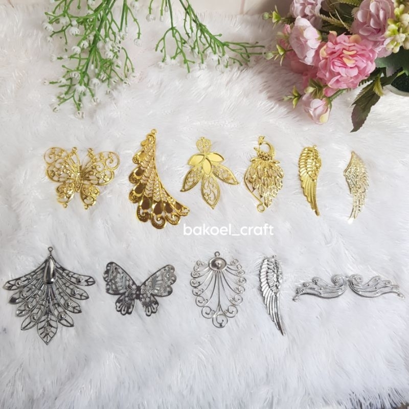 Jual PLAT ORNAMEN BESI UKIR LEMPENGAN HIAS SESERAHAN MAHAR Seri Sayap ...