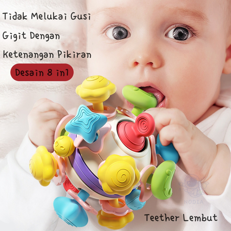 Jual NODIA Bola Teether Bayi/Bayi Manhattan Bola Atom Gigi Geraham Bola ...