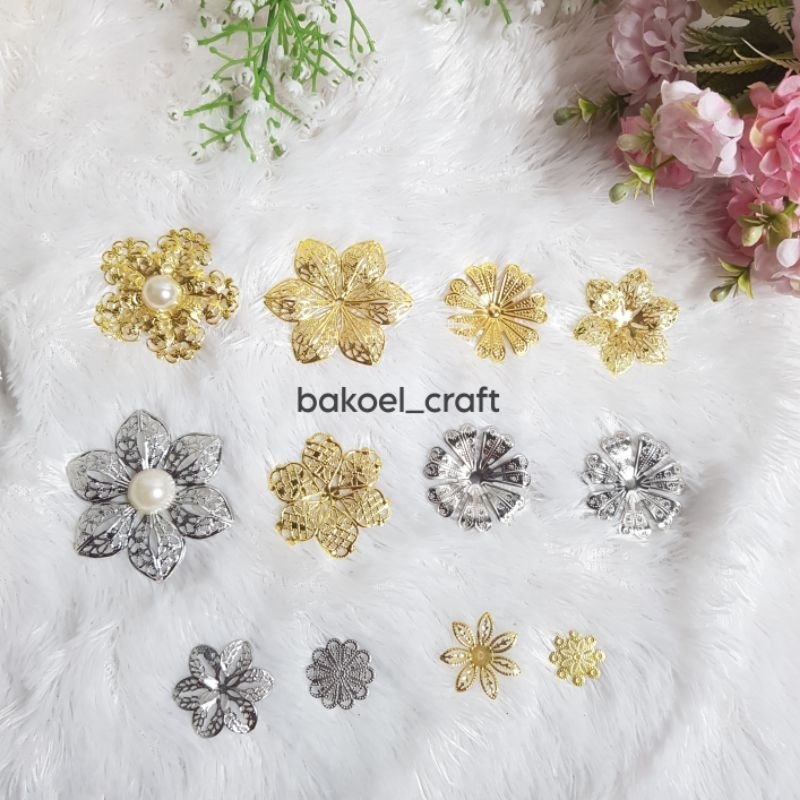 Jual PLAT ORNAMEN BESI UKIR LEMPENGAN HIAS SESERAHAN MAHAR Seri bunga 1 ...