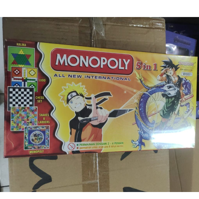 Jual Monopoly 5 In 1 Monopoli, Halma, Catur, Ular Tangga, Ludo ...