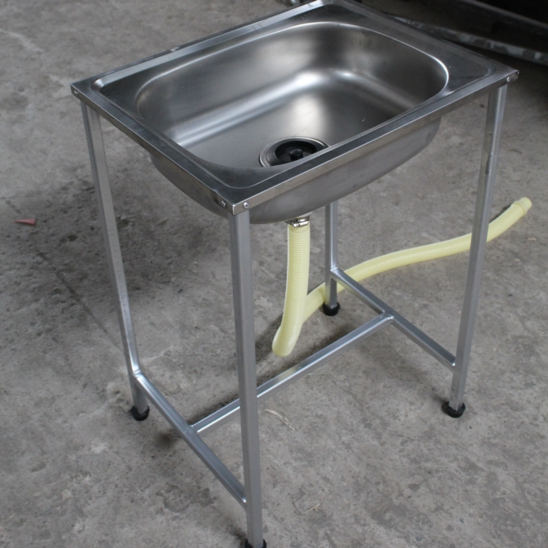 Jual Wastafel Portable Stainless Steel Tanpa Kran + Rangka Tempat Cuci ...