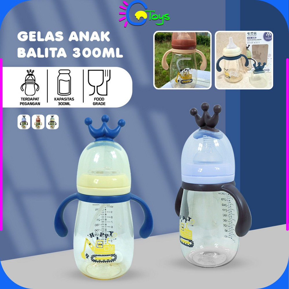 Jual CR-C921 Botol Air Minum Bayi Training 300ML 2IN1 Sedotan+Dot BPA ...