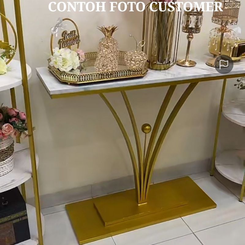 Jual console table konsol meja foyer gold promo minimalis marmee marble ...