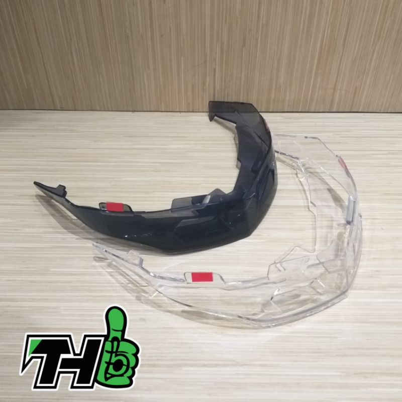 Jual spoiler KYT TT Course RTF clear dan smoke | Shopee Indonesia