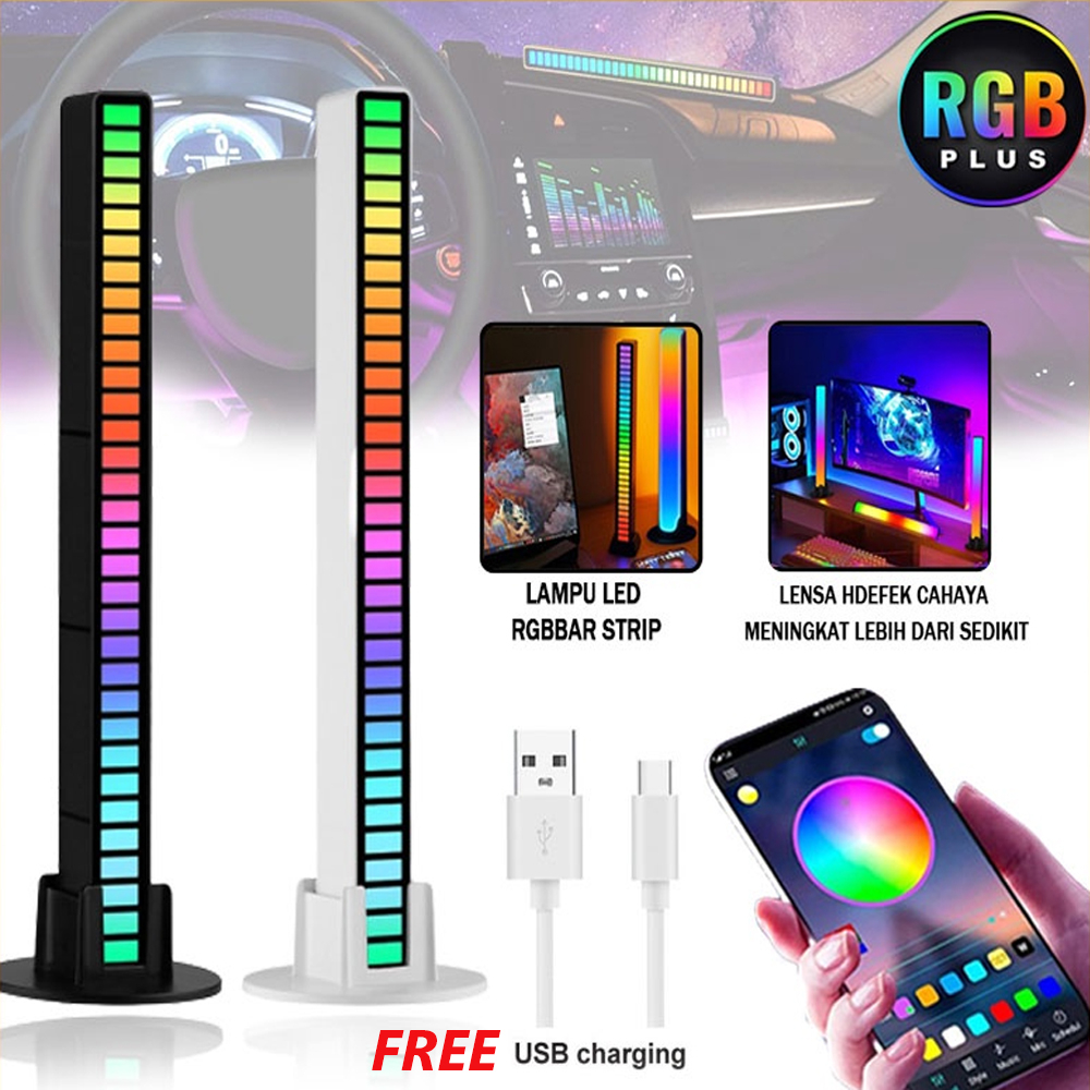 Jual Lampu LED PLUS RGB LED Light 32 Beads Sound Control Light And ...