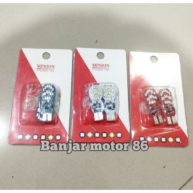 Jual Lampu SeIn Colok LED Kedip Flash Model Gepeng - Lampu Sein LED T10 ...