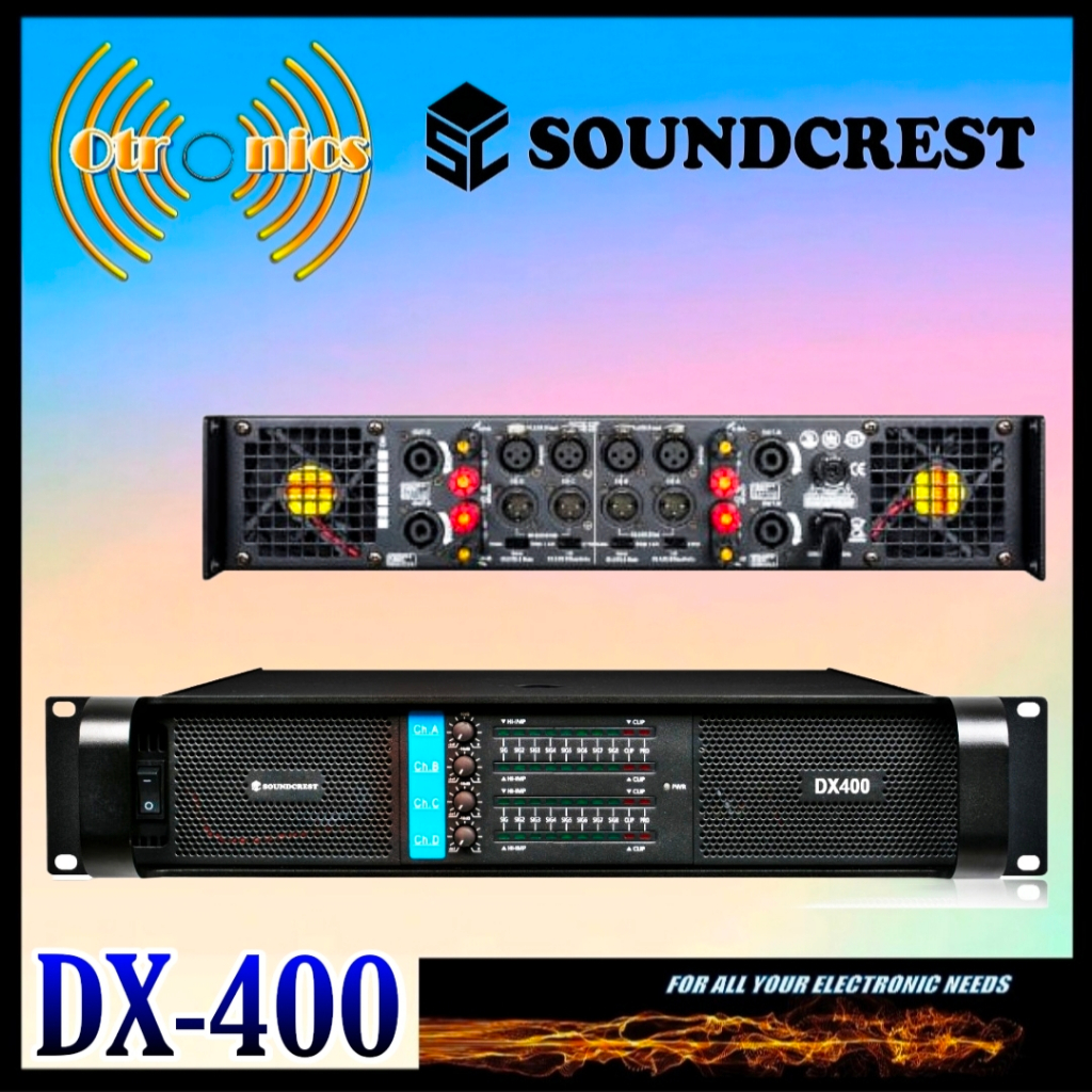 Jual Power Amplifier Soundcrest DX-400 4x400W | Shopee Indonesia
