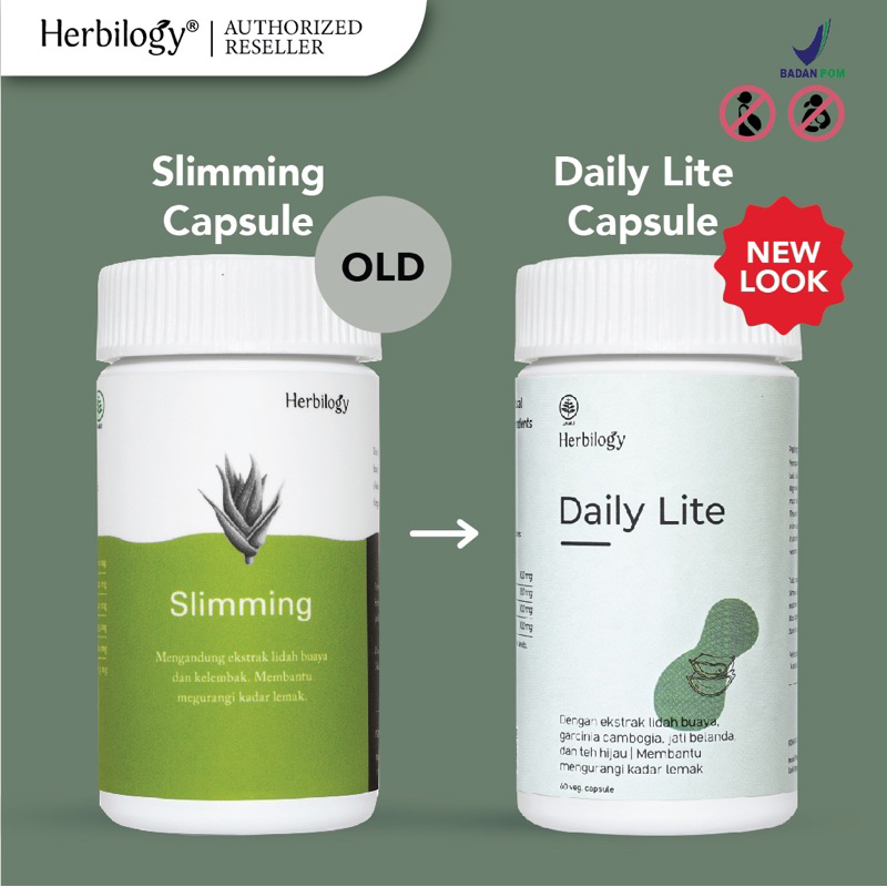 Jual Herbilogy Slimming Daily Lite Capsule - 60 kapsul / mengurangi ...
