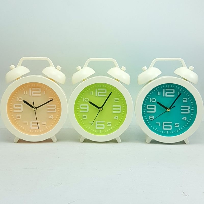 Jual Jam Weker / Jam Meja Beker / Jam Alarm Biasa Bulat Warna Besar ...