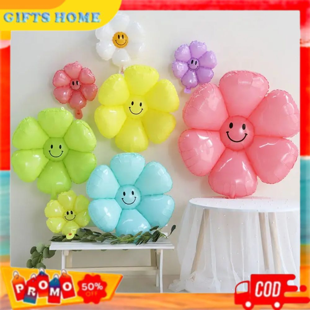 Jual Balon Foil Bunga Daisy Ukuran Mini Balon Bunga Dekorasi Pesta ...
