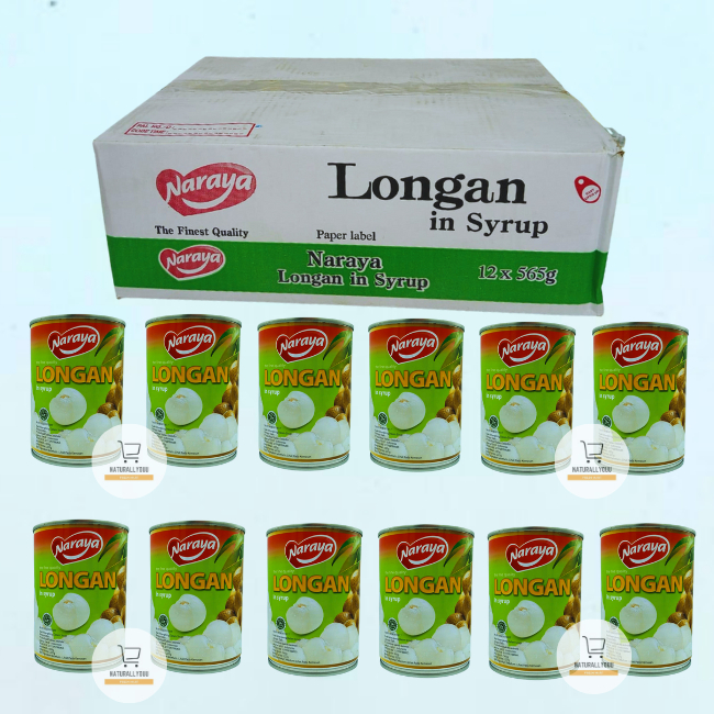 Jual [KHUSUS KARGO] 1 Karton / 12 kaleng Naraya Longan atau Naraya ...