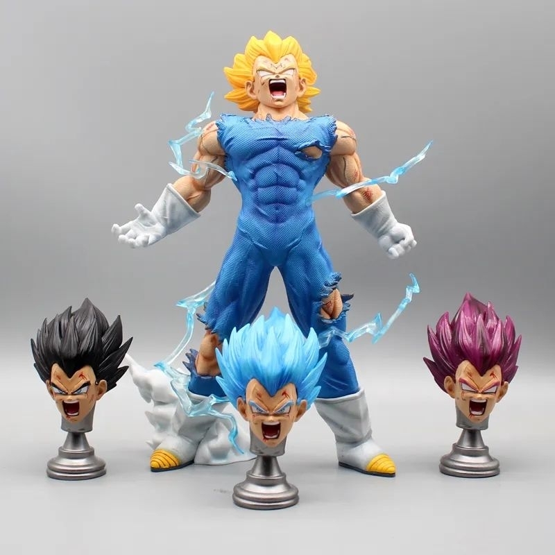 Jual Action Figure Demonize Vegeta IV + 4 Head Carving Deluxe Edition ...