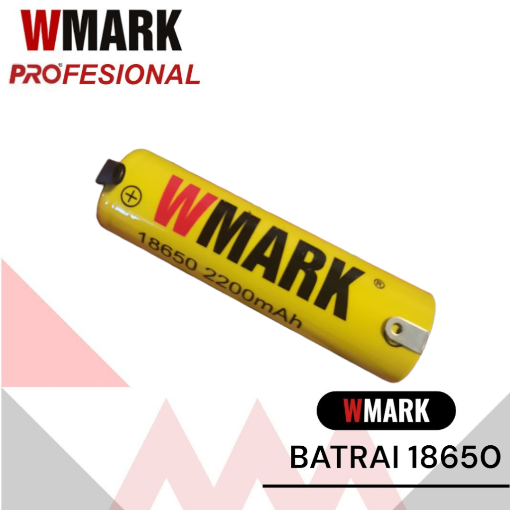 Jual Batrai klipper wmark seri 18650 Kapasitas 2200 MAh | Shopee Indonesia