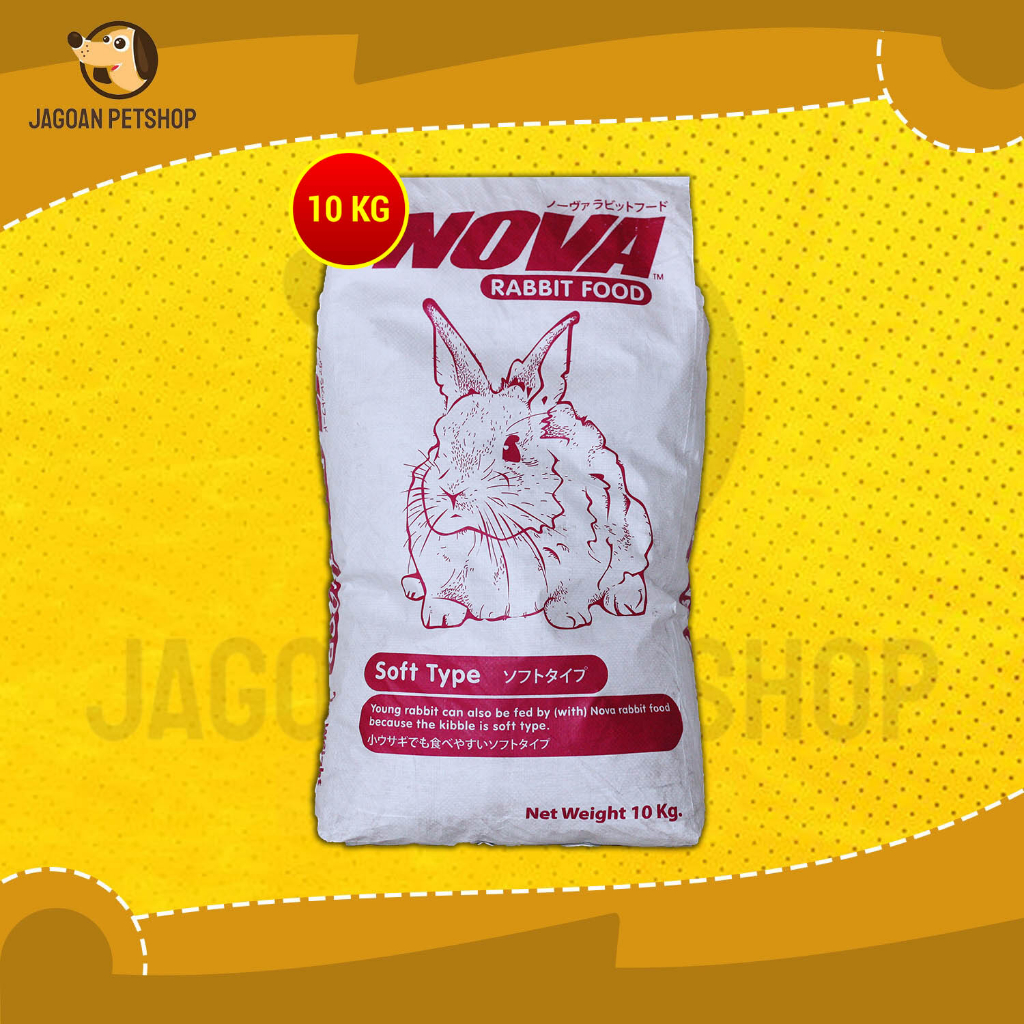 Jual Makanan kelinci Nova rabbit food pakan pelet marmut murah 10 kg ...