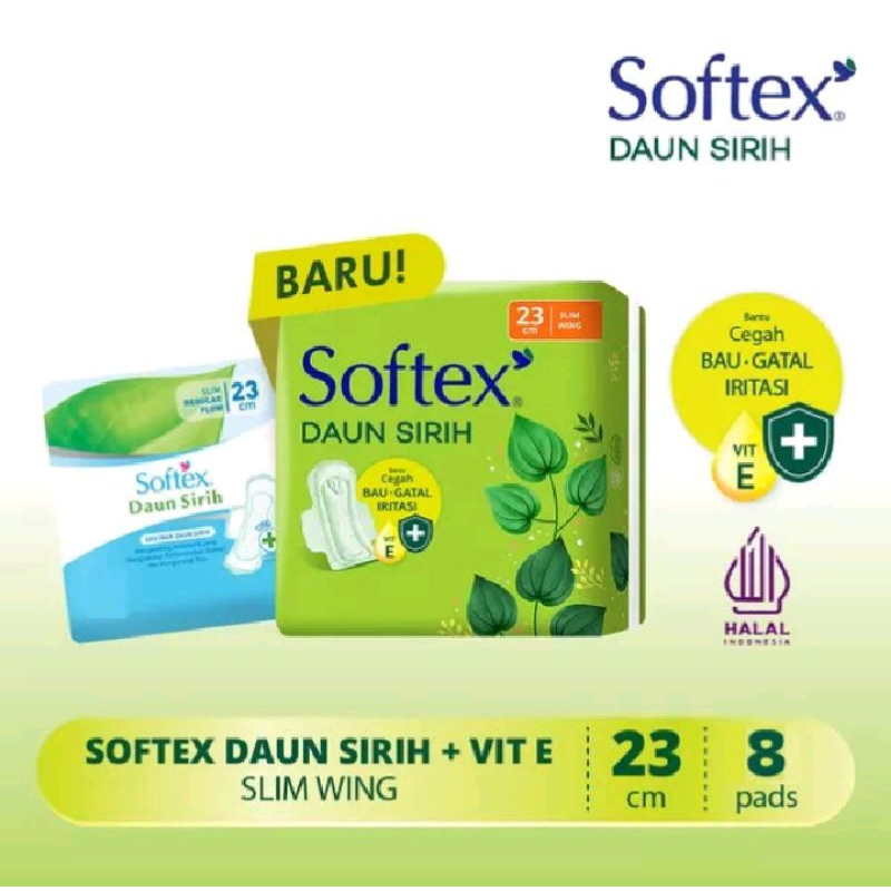 Jual SOFTEX DAUN SIRIH PEMBALUT ISI 8 Pads 23cm | Shopee Indonesia