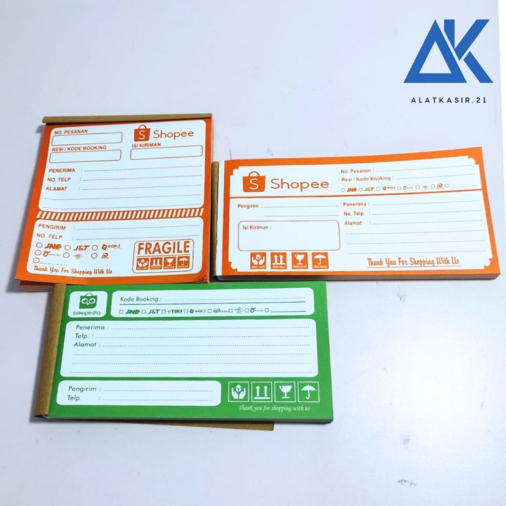 Jual LABEL PENGIRIMAN SHOPEE DAN OLSHOP ISI 100 LEMBAR / LABEL ...