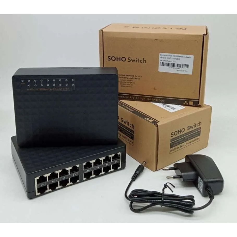 Jual SWITCH HUB Soho 10/100 16 PORT | Shopee Indonesia
