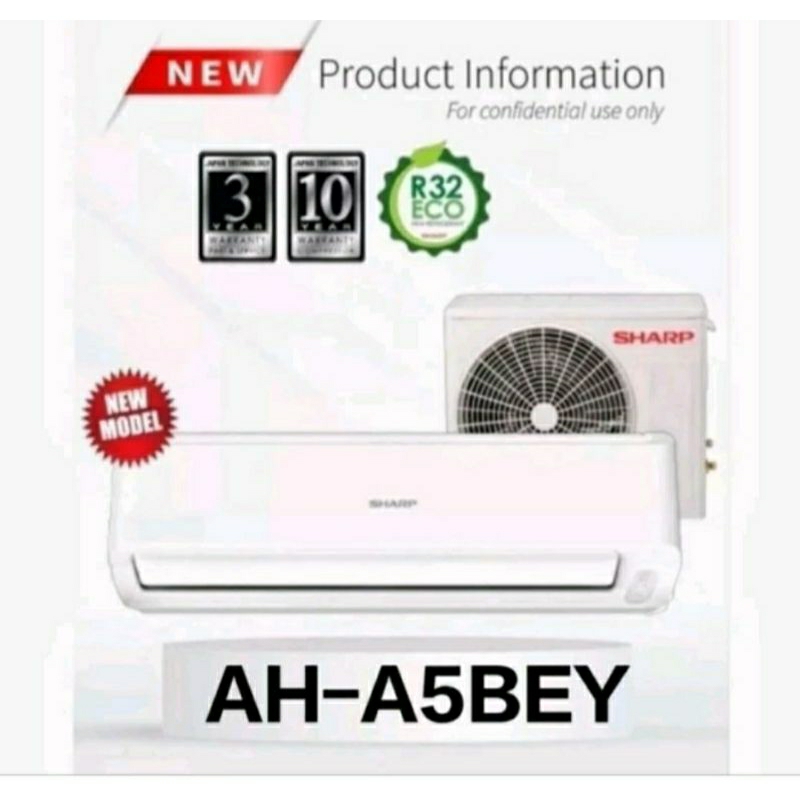 Jual SHARP AC 05BEY-1/2PK-SHARP TURBO-JET STREM-AC LOW WAAT | Shopee ...