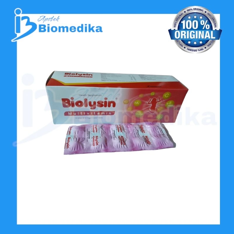 Jual BIOLYSIN TABLET PERBOK ISI 10 STRIP | Shopee Indonesia
