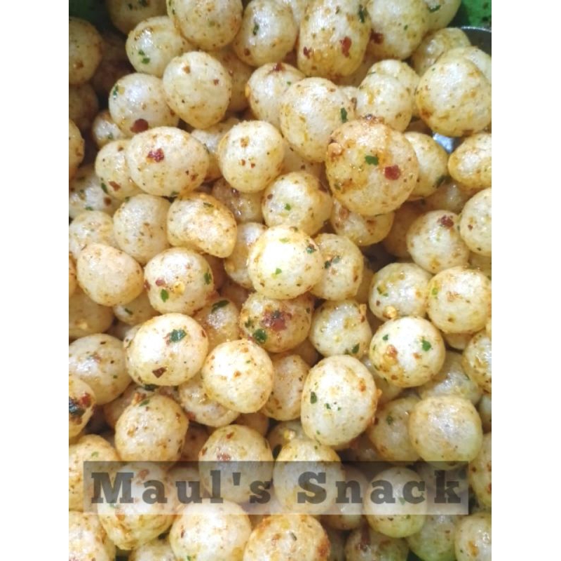 Jual Cimol crispy original asin gurih 75gr / Cimol garing pedas daun ...