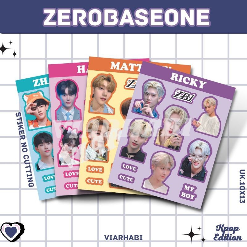 Jual STIKER ZB1 ZEROBASEONE COLORFUL EDITION// STIKER KPOP// FREEBIES ...