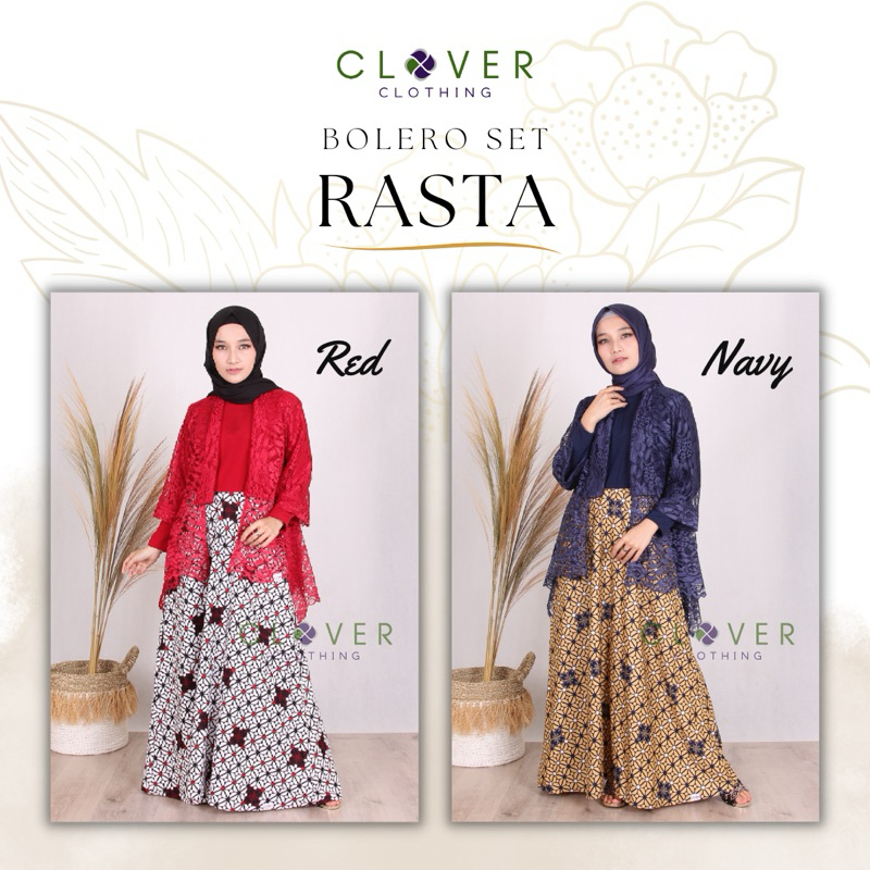 Jual Clover Clothing Bolero Set Rasta | Gamis Pesta Mewah Elegan Baju ...