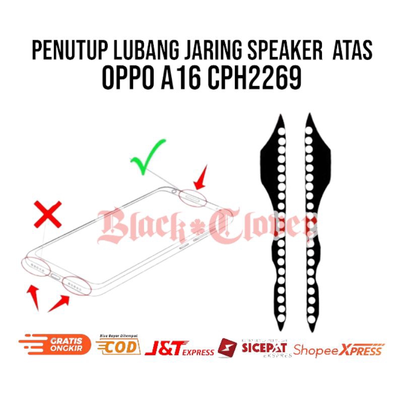 Jual Penutup Lubang Speaker Oppo A16 CPH2269 - Saringan Jaring Spiker ...