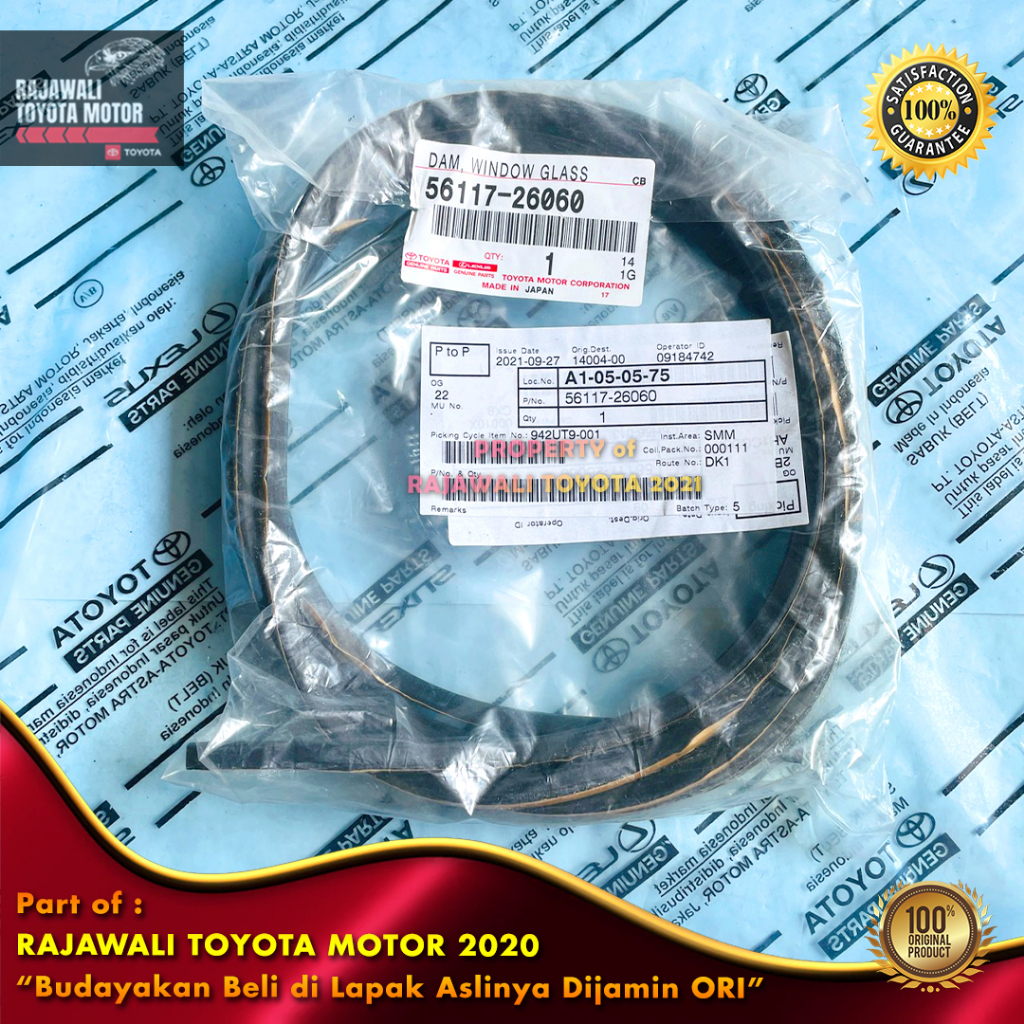 Jual Karet Dam Kaca Depan Besar Hiace 2005-UP Windshield Glass Posisi ...