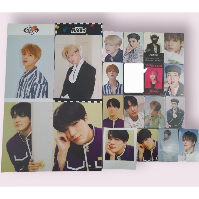 Jual Bundling Jeno photocard Official 14pc, standee and a4 photo ...