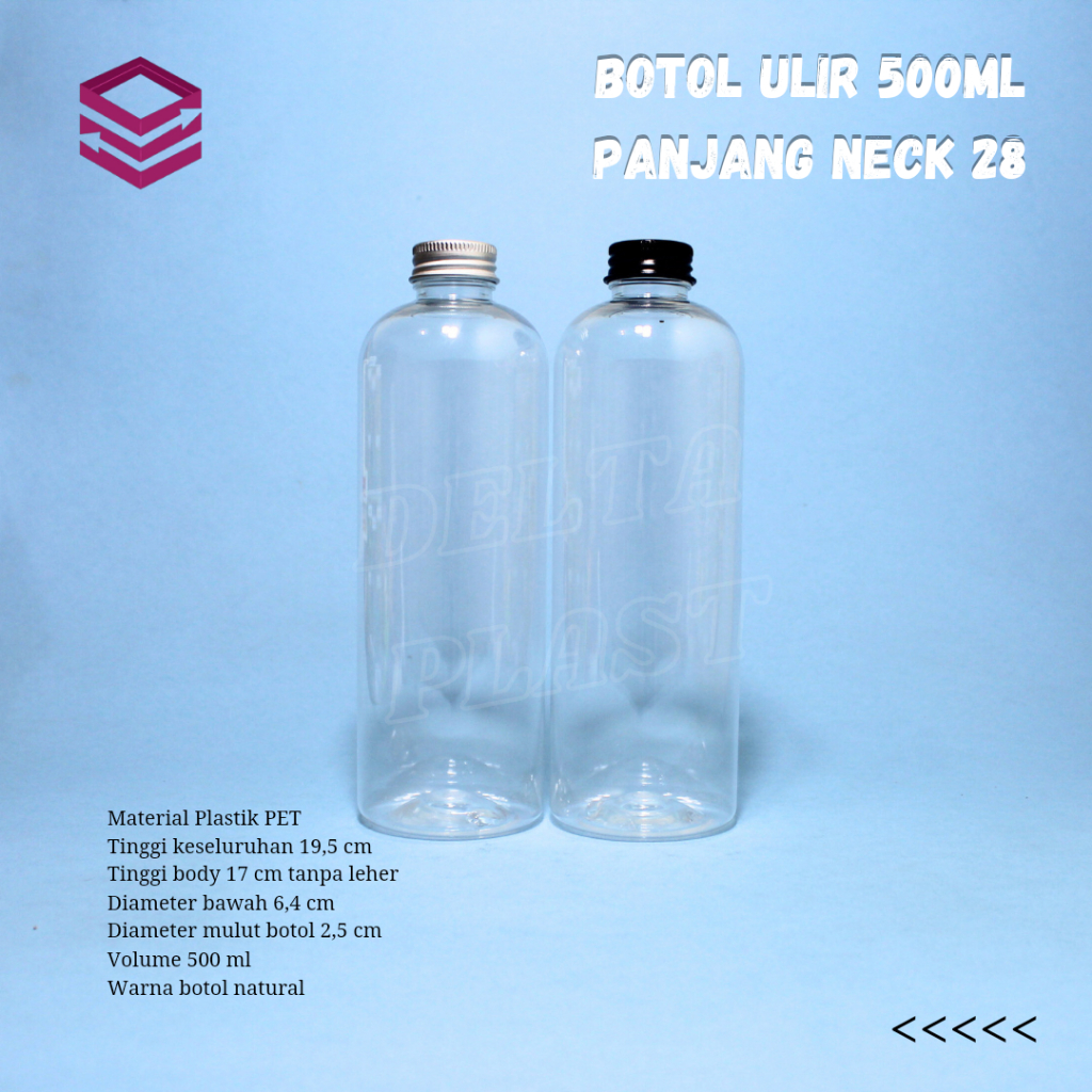 Jual Botol ulir 500ml tinggi natural/botol 500ml panjang/ulir alumunium 28 | Shopee Indonesia