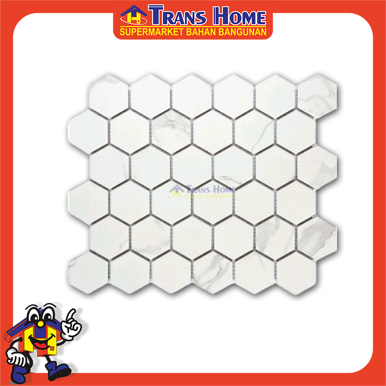 Jual Mozaic / Mosaic Mozza Tile Cara Hexagon dan Excel (1Dus:20Lbr ...