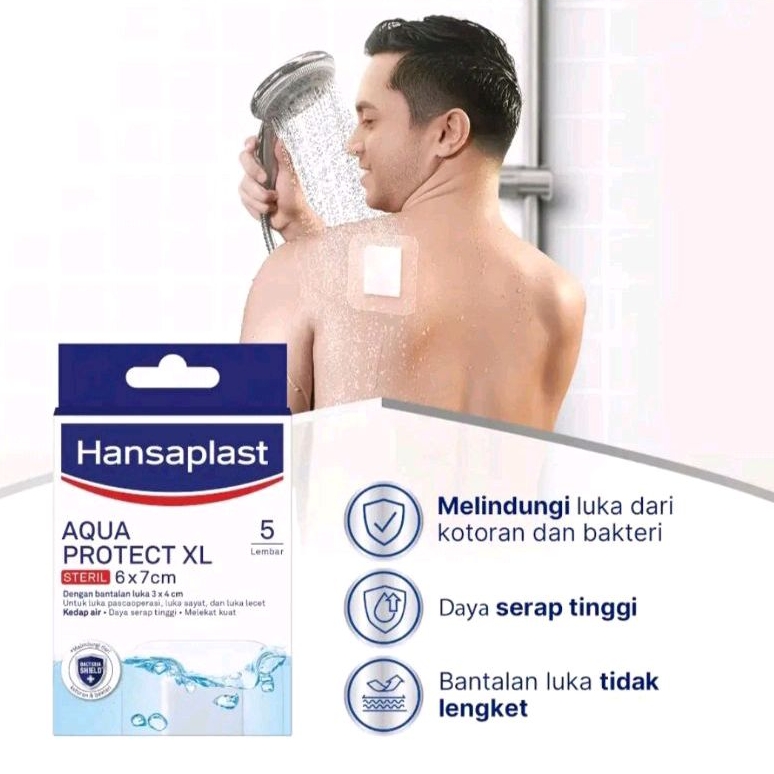 Jual Hansaplast AQUA Protect JUMBO Plester Anti air untuk bekas operasi ...
